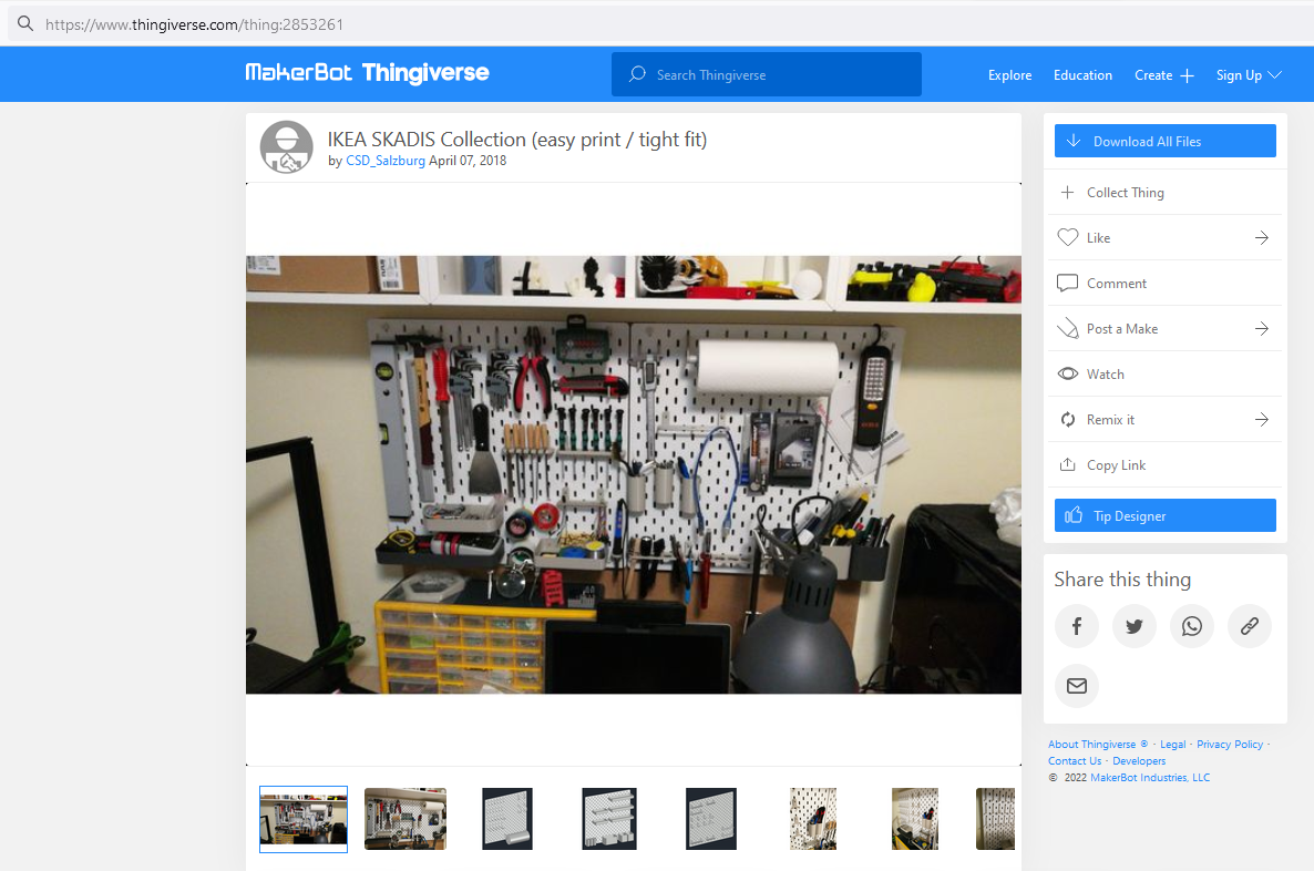 Thingiverse, comment télécharger tous les fichiers d'un modèle d'un ...