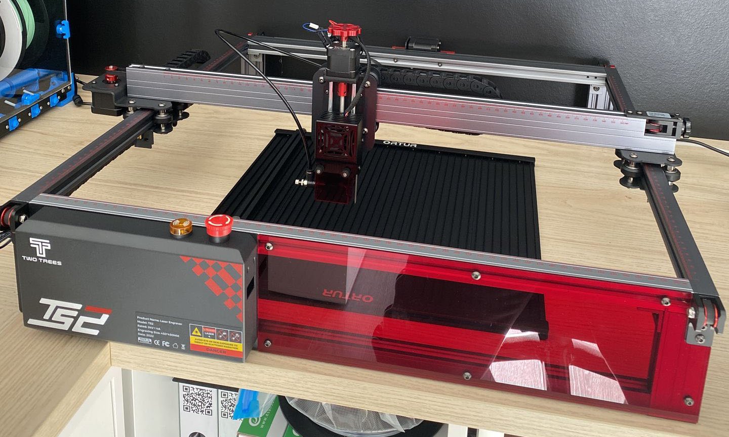 Test du graveur et découpe laser Two Trees TS2 10w